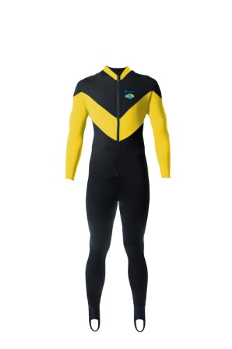 Aeroskin Full Body Suit Spine/Kidney (Black/Yellow, XX-Large) Sporting ...