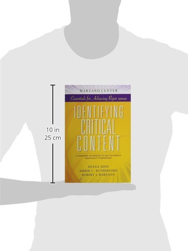 Identifying Critical Content: Classroom Techniques to Help - Want It All