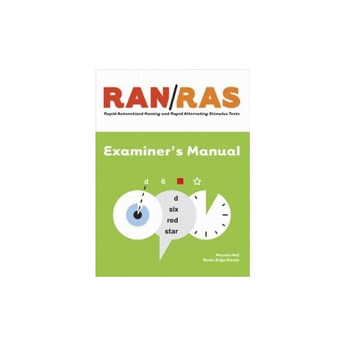 Rapid Automatized Naming And Rapid Alternating Stimulus Tests Ran Ras