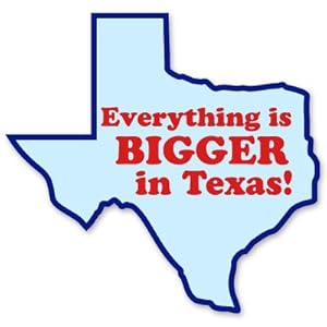 Amazon.com - Everything is Bigger in Texas Vinyl Sticker - Car Window Bumper Laptop - SELECT SIZE