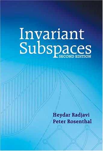 Invariant Subspaces Harvard Book Store