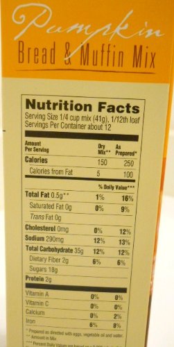 Trader Joe's Pumpkin Bread & Muffin Mix Food, Beverages Tobacco Food Items Cooking Baking ...