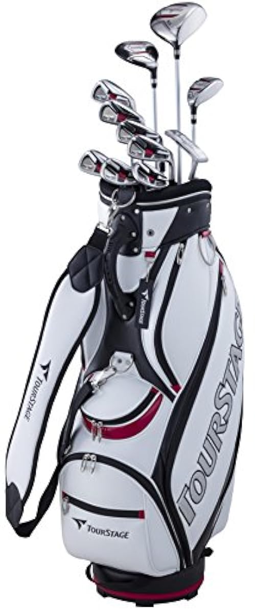 [해외] BRIDGESTONE 브리지스톤 TOURSTAGE V002 캐디백팩 포함 와 클럽11개 세트 1W5WU4/TOURSTAGE B-016W샤프트 카본 고, Iron ...