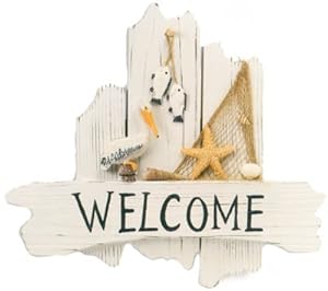 Amazon.com: Wooden Nautical Welcome Sign/Plaque: Home & Kitchen