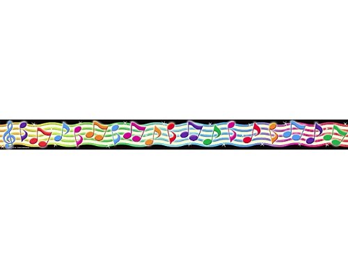 Teacher Created Resources Musical Notes Straight Border Trim, Multi ...