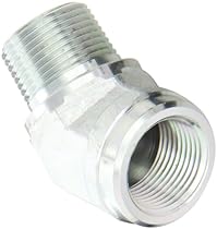 Eaton Weatherhead C3359X12 Carbon Steel Fitting, 45 Degree Elbow, 3/4" NPT Female x 3/4" NPT ...