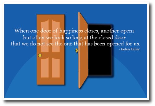 Doors Helen Keller Quote Classroom Motivational Poster | Desertcart INDIA