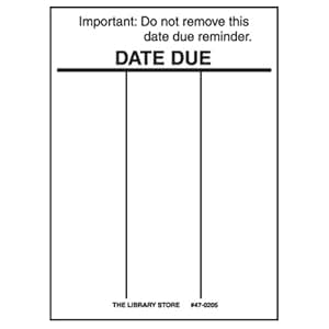 Amazon.com : Post-it Date Due Slips 3 Columns - 4"H x 3"W White 100 ...
