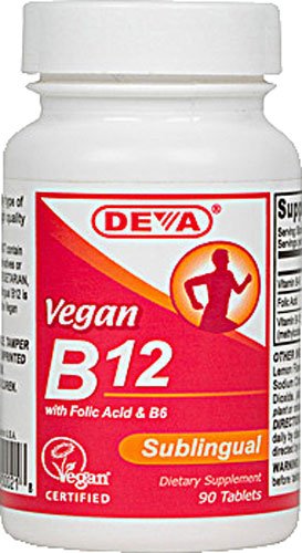 Deva Vegan B12 Sublingual 90 Tabs - Health products shopHealth products shop