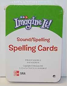 SRA Imagine It! Sound/Spelling Spelling Cards McGraw-Hill: Amazon.com ...