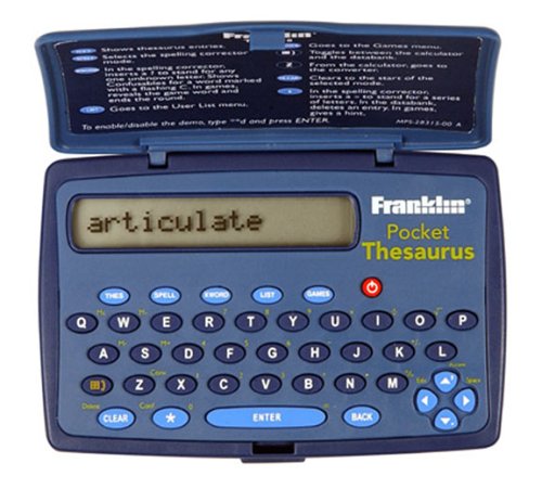 FRANKLIN TPQ 108 THESAURUS DICTIONARY SPELL CHECKER CROSS WORD SOLVER franklin-tpq-108-thesaurus-dictionary-spell-checker-cross-word-solver