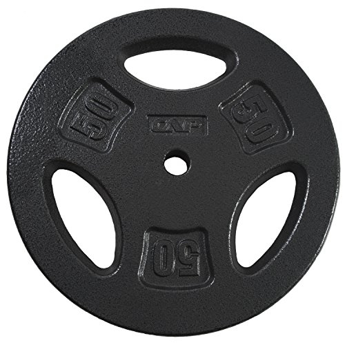 CAP Barbell Standard Grip Plate Black 50 Lb Import It All cap-barbell-standard-grip-plate-black-50-lb-import-it-all