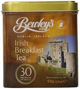 Amazon.com : Bewley's Irish Breakfast Tea Tin, 30-Count : Black Teas : Grocery & Gourmet Food