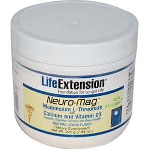 Amazon.com: Life Extension Neuro-Mag Magnesium L-Threonate Natural ...