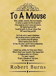 Amazon.com: A4 Size Parchment Poster Classic Poem Robert Burns To A ...