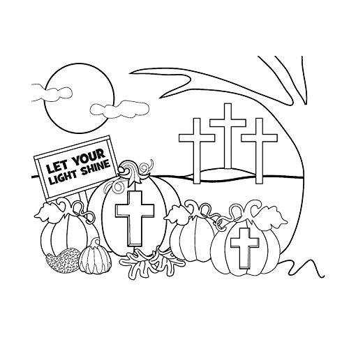 Shine The Light Of Jesus Pumpkin Coloring Coloring Pages