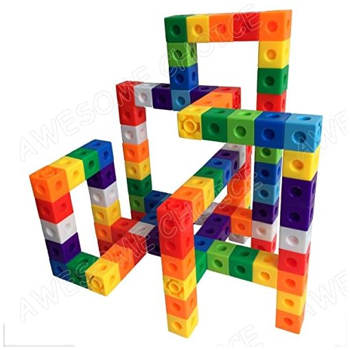 Unlimited Creation Cubes 100 Piece Snap Unit Cubes Centimeter Cube and ...