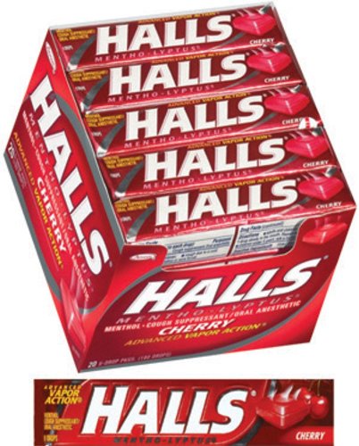 Mints: Halls Cherry, 20-Count
