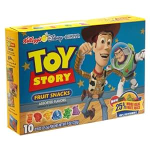 Amazon.com: Kellogg's Disney Fruit Snacks, Toy Story, Assorted Flavors ...