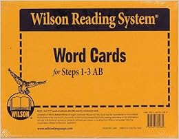 Wilson Reading System Word Cards for Steps 1 - 3 AB: Barbara Wilson ...