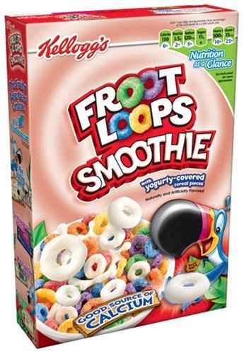 Kellogg s Froot Loops Smoothie Cereal 12 3 Ounce Boxes Pack Of 4 
