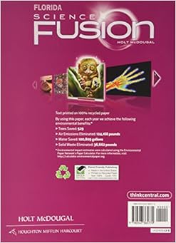 Holt McDougal Science Fusion Florida: Student Edition Interactive Worktext Grade 6 2012: HOLT ...