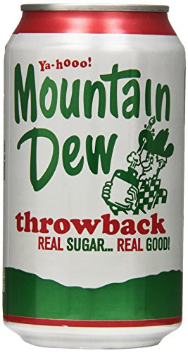 Mountain Dew Throwback Cans (12 Count, 12 Fl Oz Each) Food, Beverages Tobacco Beverages Soda