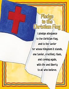 Christian Flag Pledge Poster