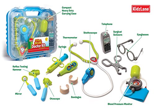 Durable Kids Doctor Kit With Electronic Stethoscope And 12 Medical durable-kids-doctor-kit-with-electronic-stethoscope-and-12-medical