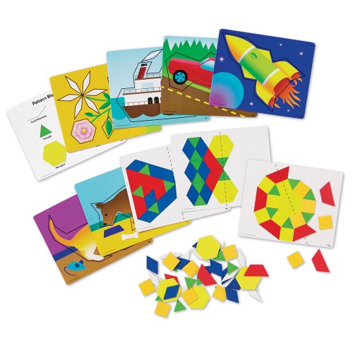 Learning Resources Magnetic Pattern Block Activity Set - Import It All