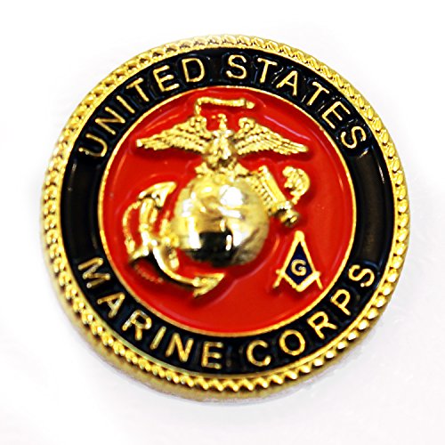 Masonic USMC Marine Corps Lapel Pin - The Masonic Exchange Apparel Accessories Jewelry Brooches Pins