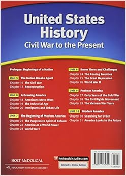 United States History: Student Edition Civil War to the Present 2012 ...