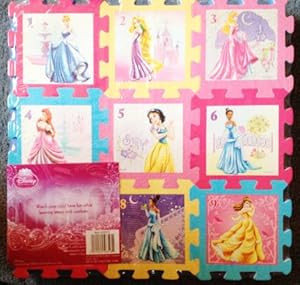 Amazon.com: Disney Princess Letters & Numbers Soft Foam Puzzle: Toys ...