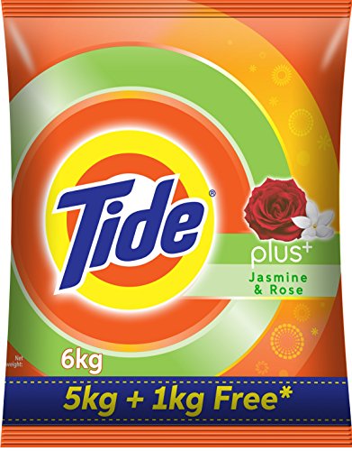 Buy Tide Plus Jasmine and Rose Detergent Powder - 6 kg Pack on Amazon | PaisaWapas.com
