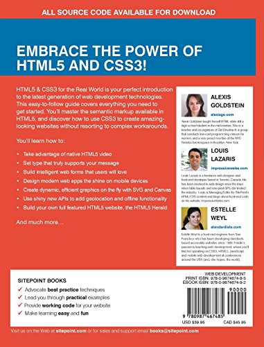 HTML5 & CSS3 For The Real World: Powerful HTML5 and CSS3 - BookMall