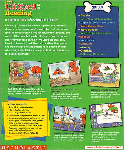 Clifford The Big Red Dog Reading [OLD VERSION] Animals Pet Supplies Pet ...