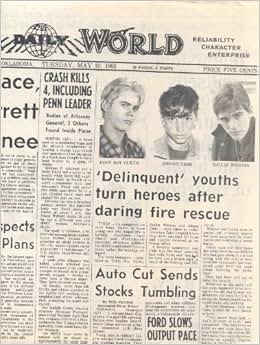 The Outsiders movie prop newspaper, Matt Dillon, Ralph Macchio: Tulsa ...