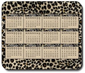 Amazon.com : Art Plates® brand - Leopard Print Mouse Pad - with 2015 ...
