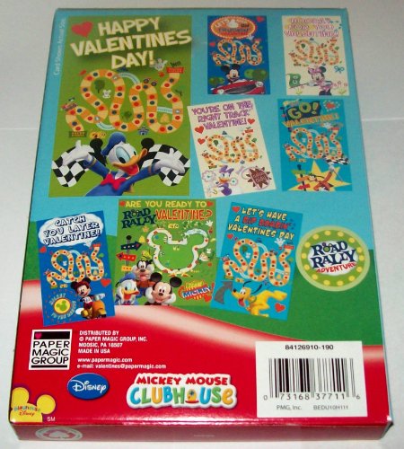 Mickey Mouse Clubhouse Valentine Cards Box of (32) Pack Minnie Donald ...