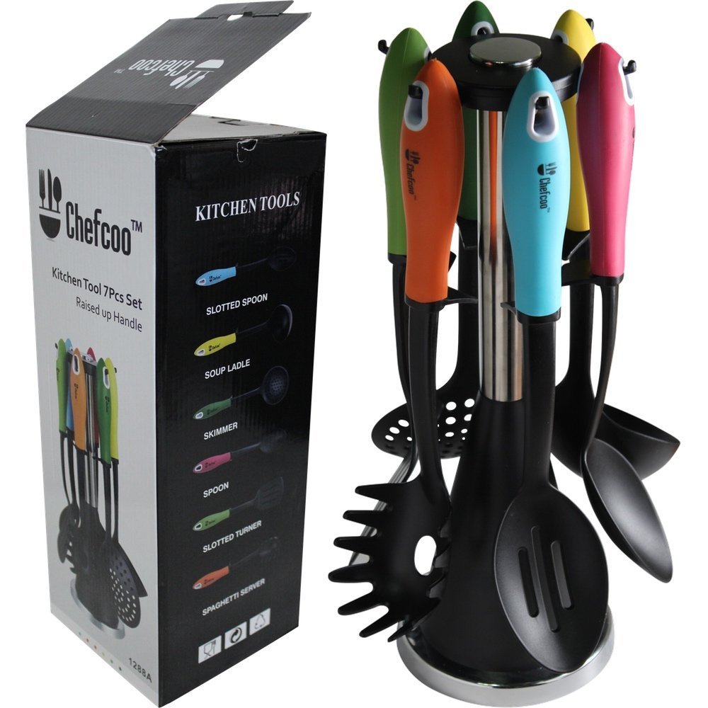 Chefcoo 7 Piece Kitchen Tool Set Review - Amy & Aron's