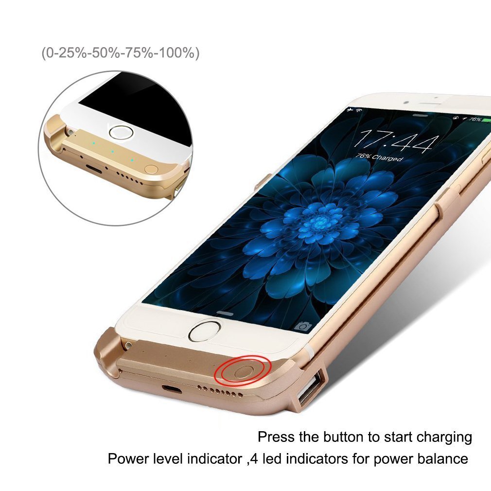 Buy 10000mAh External Battery Backup Charger Case Cover Power Bank For iphone 6/6s Online ...