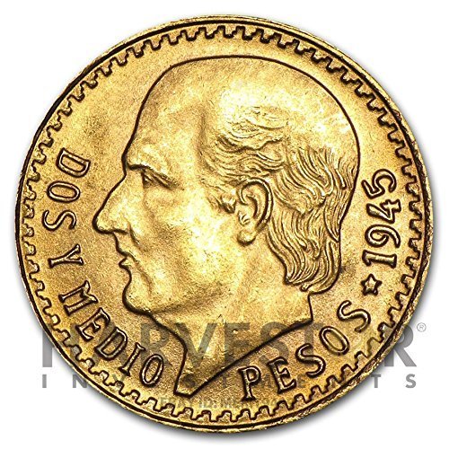 1945 Mexico Gold 2 5 Peso Coin 0602 AGW 2 1 2 Peso Affordable Gold 1945-mexico-gold-2-5-peso-coin-0602-agw-2-1-2-peso-affordable-gold