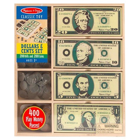 Melissa & Doug® Play Money Set Toys Games Toys Pretend Banking