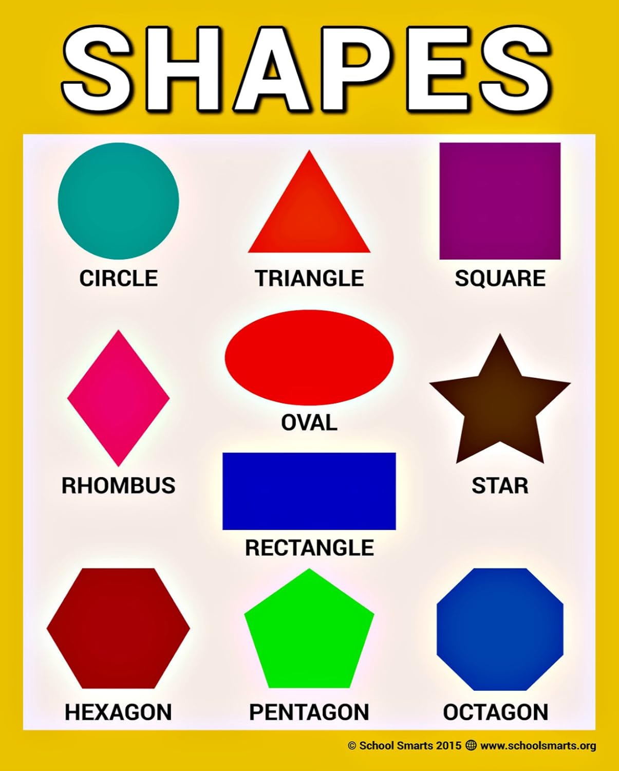 Shapes Chart For Kindergarten Images