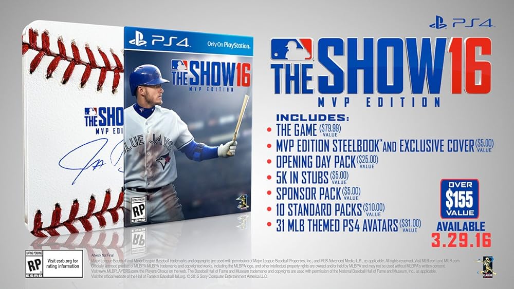PS4 MLB 더쇼 16 한국 미국 캐나다 일반판 한정판 표지 jpg : MLBPARK