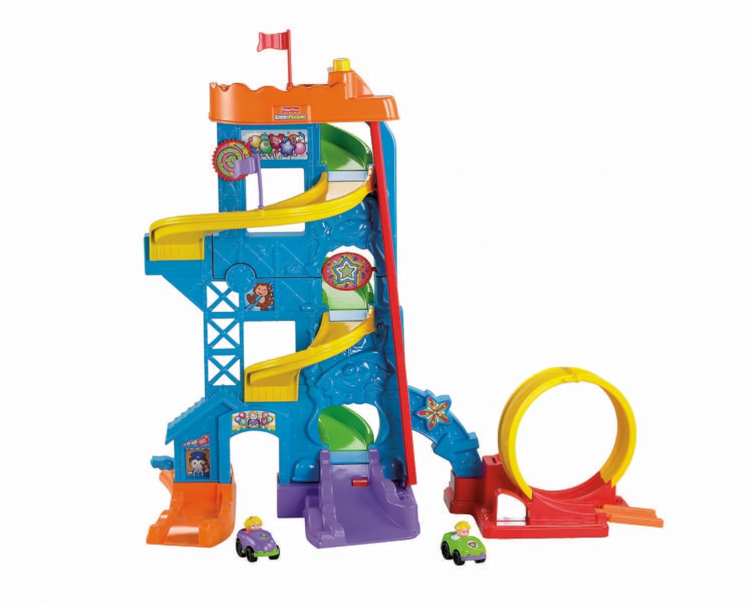 G262 FISHER PRICE DU Y GARA RAMPA AUTO PARK X0057