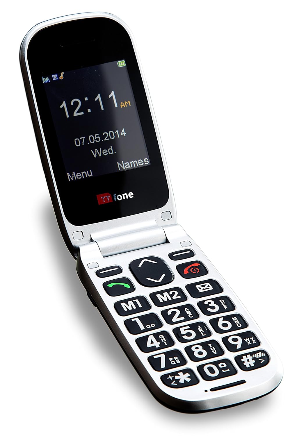 TTfone Pluto O2 Pay As You Go Big Button Clamshell Flip Senior Mobile TTfone Pluto O2 Pay As You Go Big Button Clamshell Flip Senior Mobile