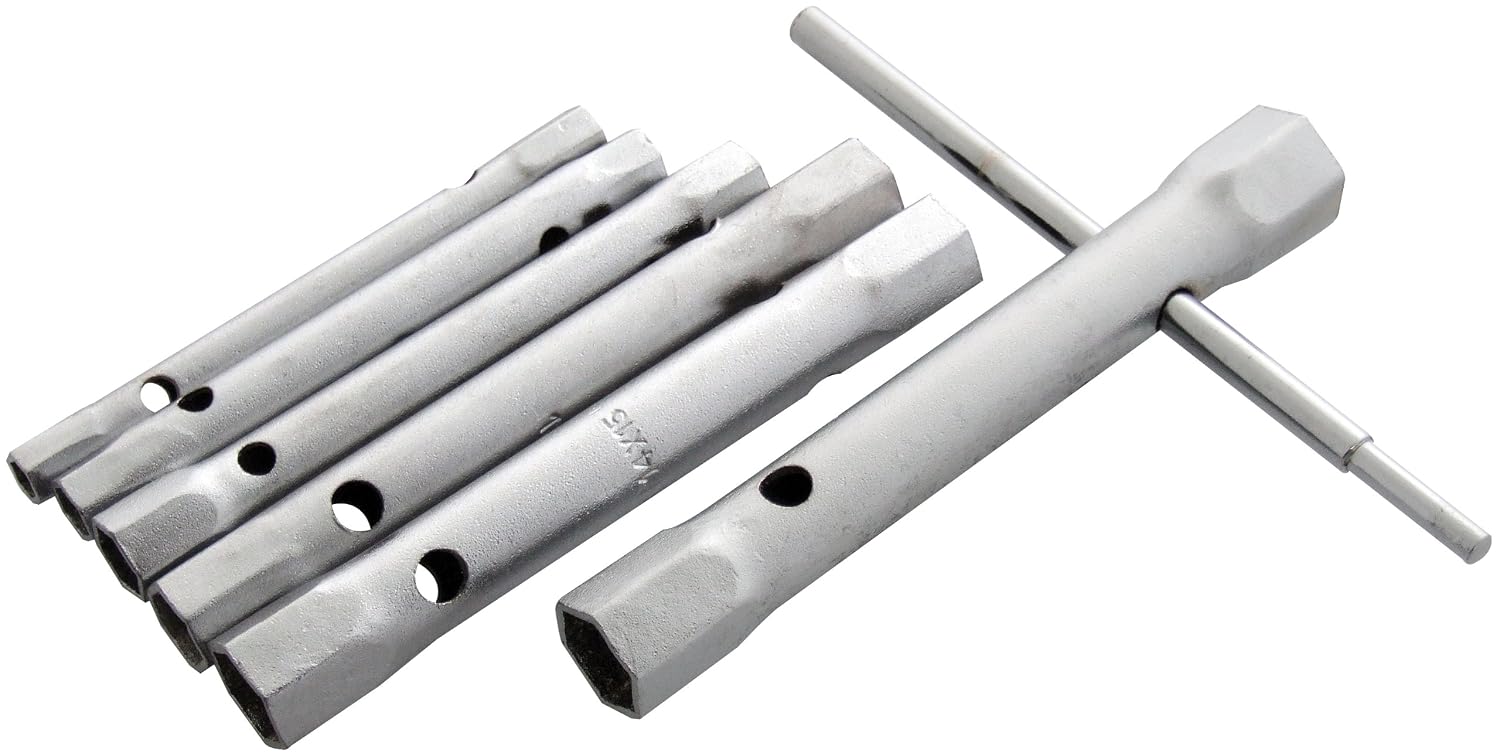 6PC TUBULAR BOX WRENCH SET 150MM TOMMY BAR GARAGE WORKSHOP PLUMBER 6PC TUBULAR BOX WRENCH SET 150MM TOMMY BAR GARAGE WORKSHOP PLUMBER