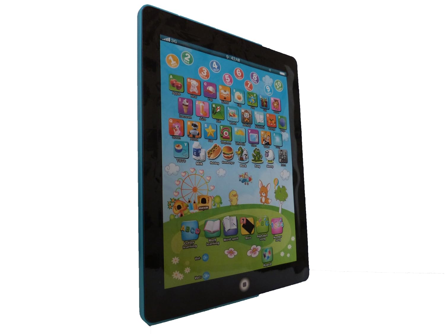 KIDS HANDHELD ALPHABET SPELL NUMBER LEARNING MY FIRST iPAD TABLET COMPUTER