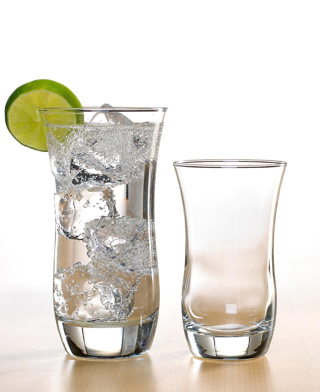 NEW Curved Glasses 16 Piece Glass Set Drinking Tumbler Glassware 10 NEW Curved Glasses 16 Piece Glass Set Drinking Tumbler Glassware 10
